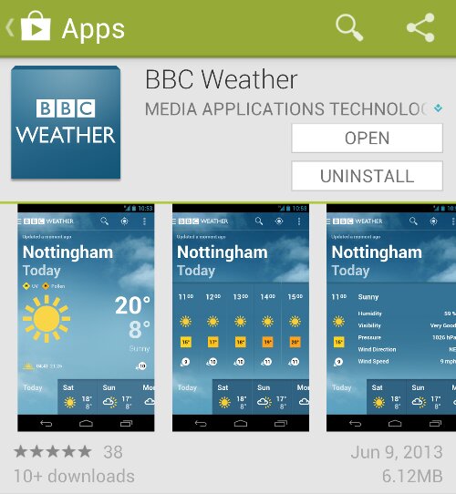 BBC Weather app comes to Android - Coolsmartphone