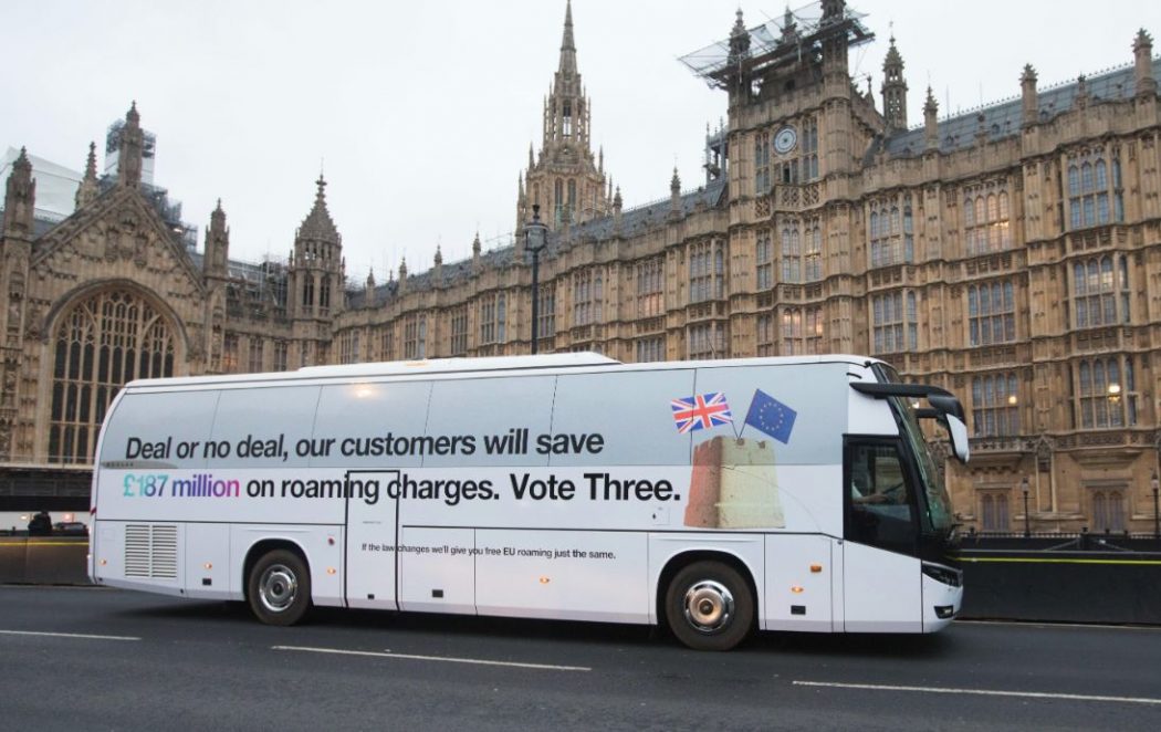 Three roll out their own Brexit bus - Coolsmartphone